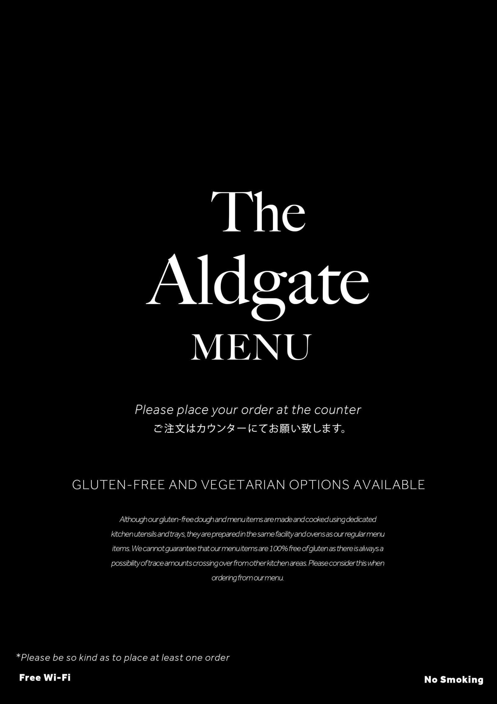 Aldgate Menu Online - the Aldgate